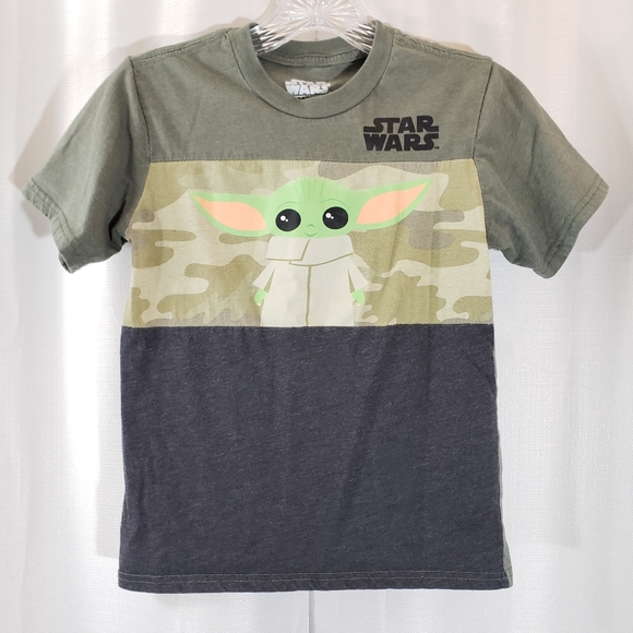 Star Wars | Shirts & Tops | Boys Star Wars Gray Camo Green Print Baby ...